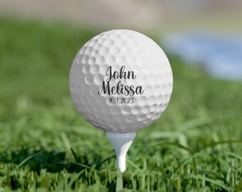 Bride and Groom Golf Balls Couple Golf Balls Wedding - Etsy