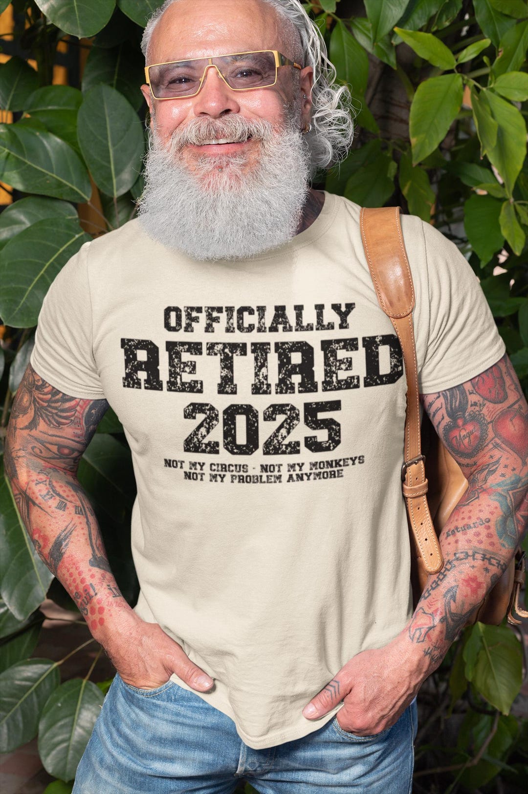 Officially Retired 2025 Graphic Tee Hilarious not My Circus, Not My ...