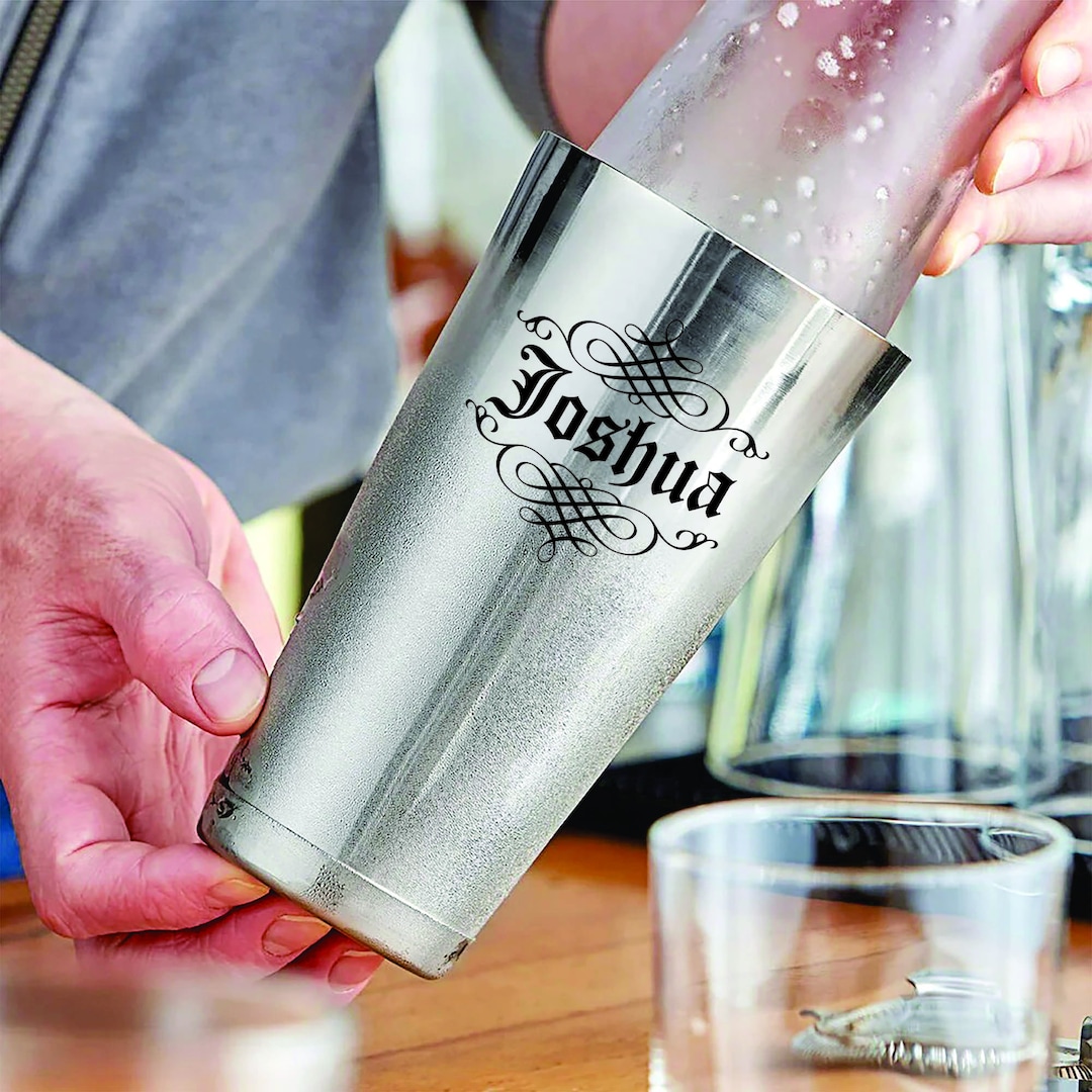 Boston Cocktail Shaker 18oz or 28oz Stainless Silver Half Size Cocktail ...