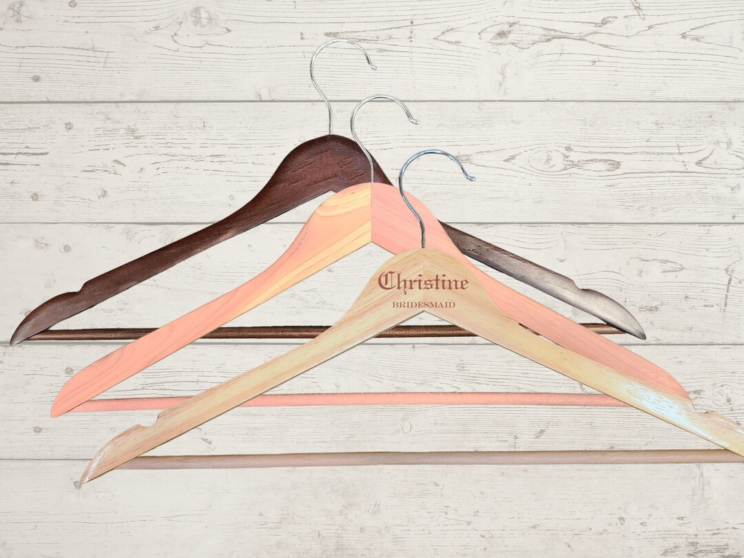 Elegant Custom Engraved Wedding Hangers – Personalized Bridal Party ...
