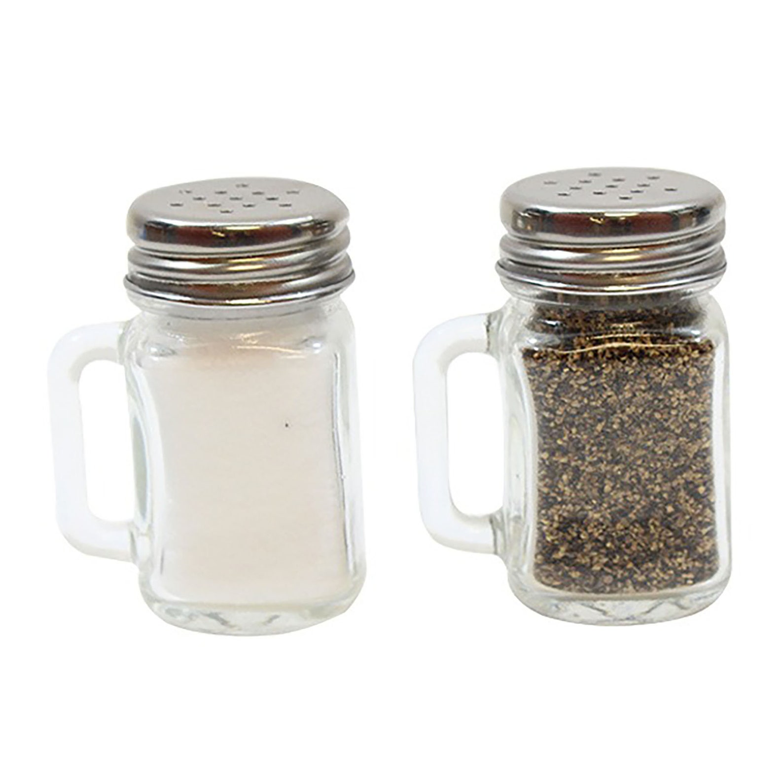 Salt and Pepper Shaker Set Mason Jars With Handle - Etsy
