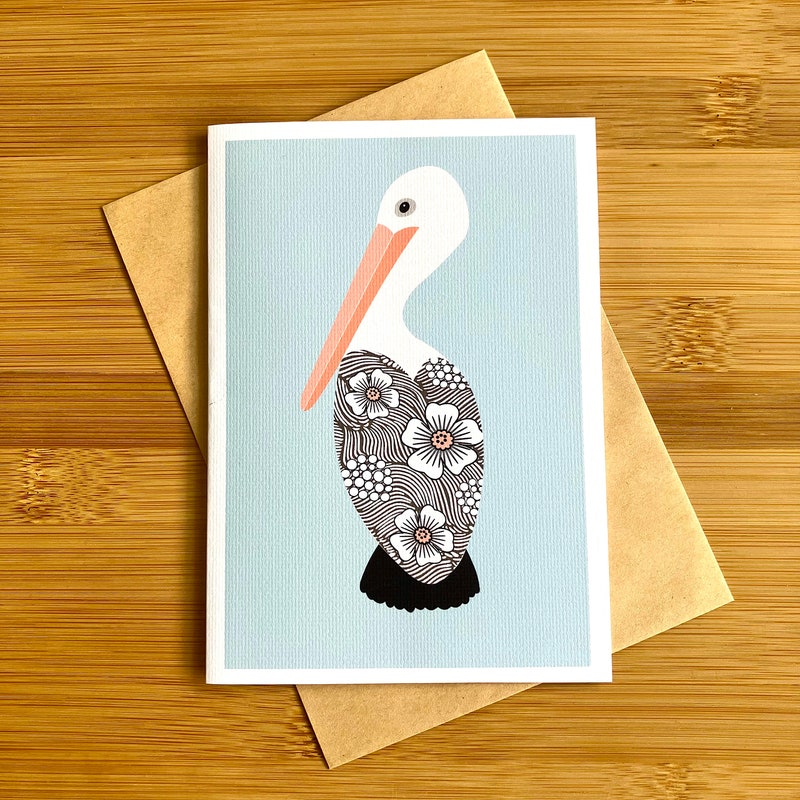 Pelican Birthday Card - Etsy