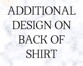 Design or Text on Back of Shirt, Hoodie, Tank Top - Etsy