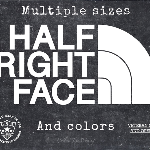 Half Face Sticker - Etsy