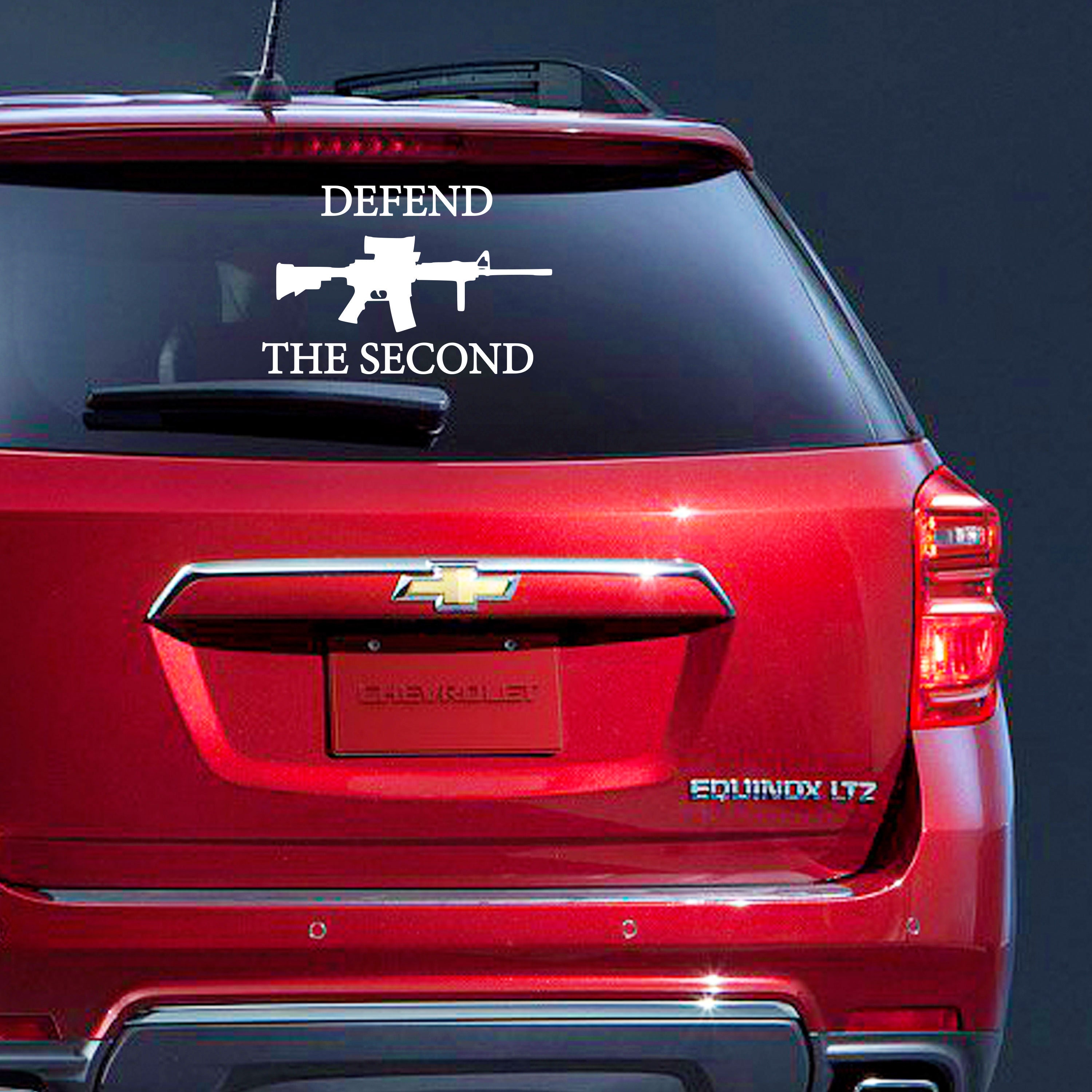 Defend the Second with Rifle Vinyl Decal Sticker | Etsy