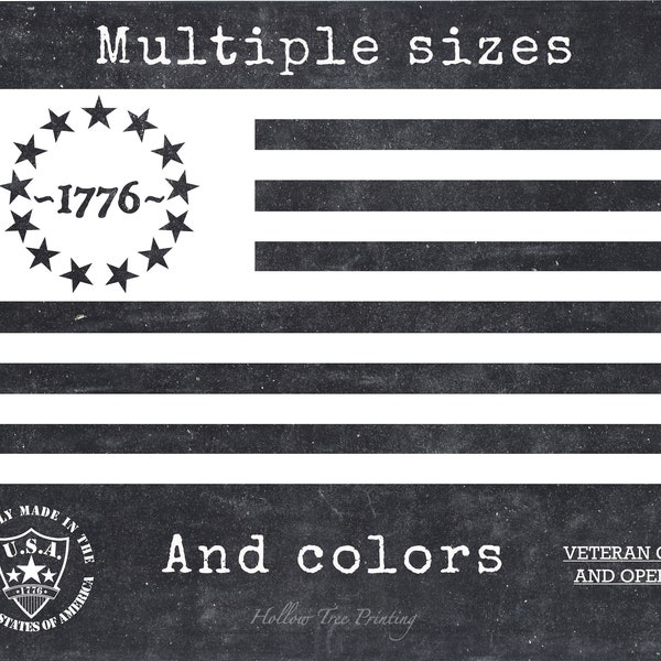 Betsy Ross Flag With We the People Window Decal - Etsy