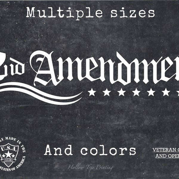 2nd Amendment Decals - Etsy