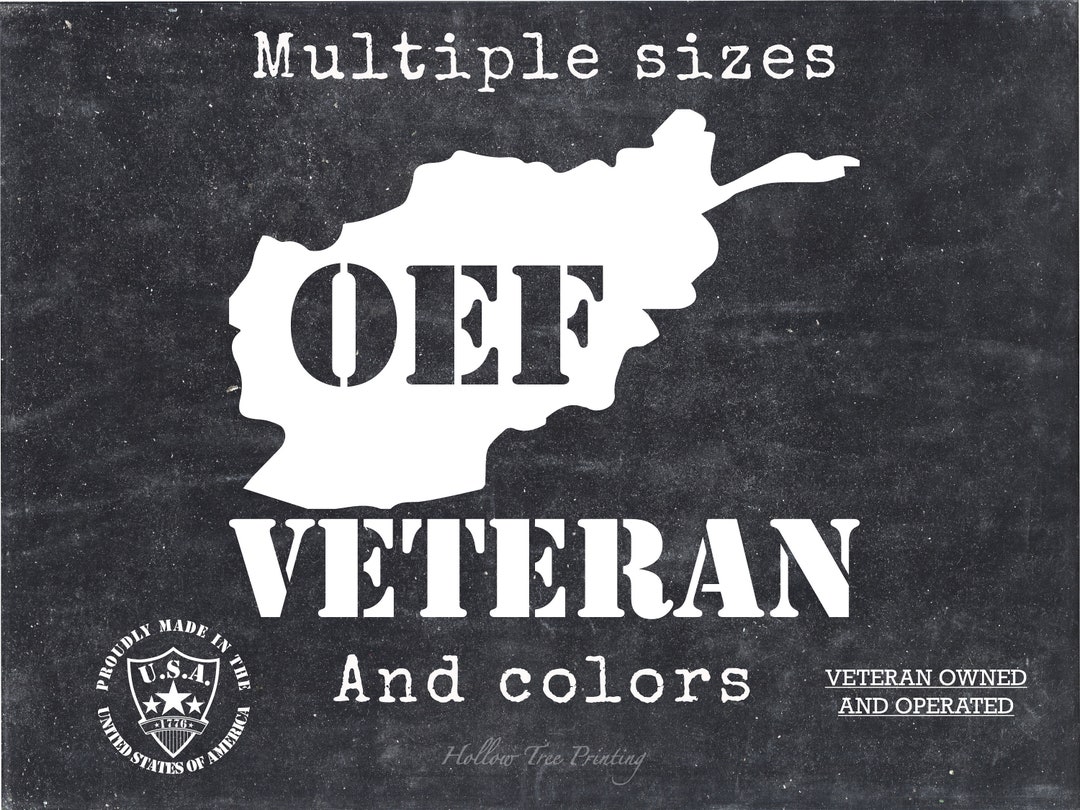 OEF (operation Enduring Freedom) Vinyl Decal Sticker - Etsy