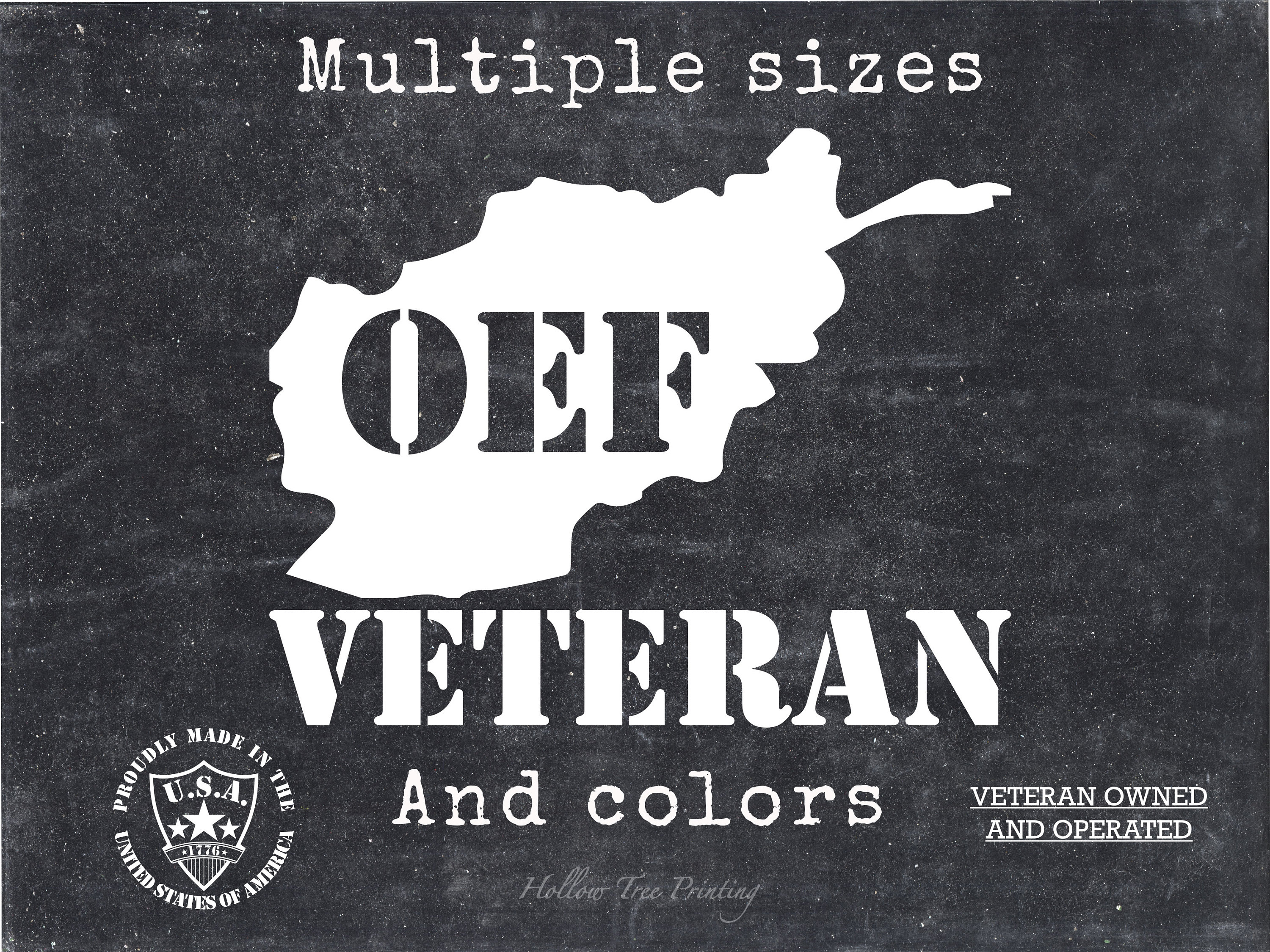 OEF operation Enduring Freedom Vinyl Decal Sticker | Etsy