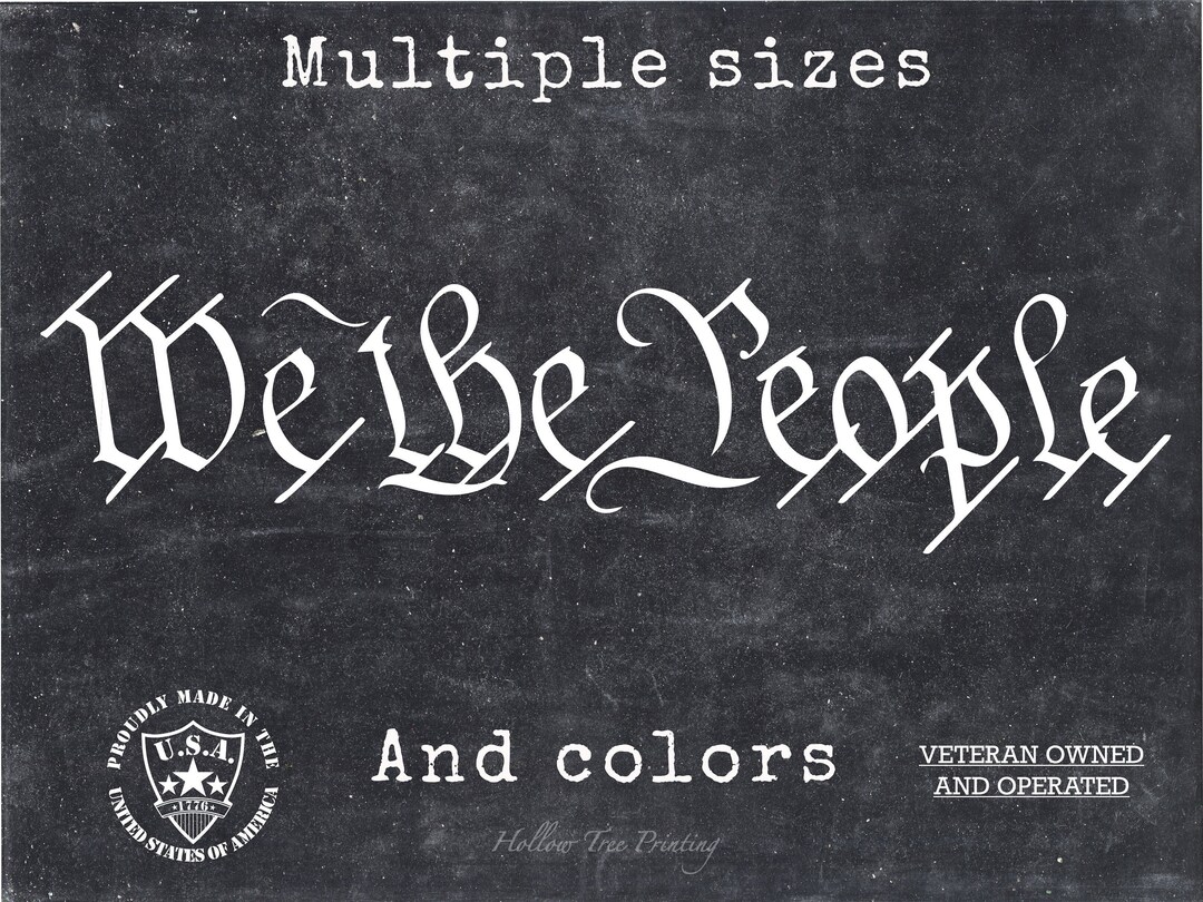 We the People Vinyl Decal Sticker - Etsy