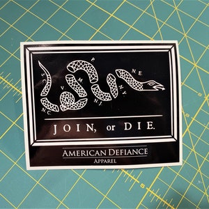 Join or Die Sticker Decal - Etsy