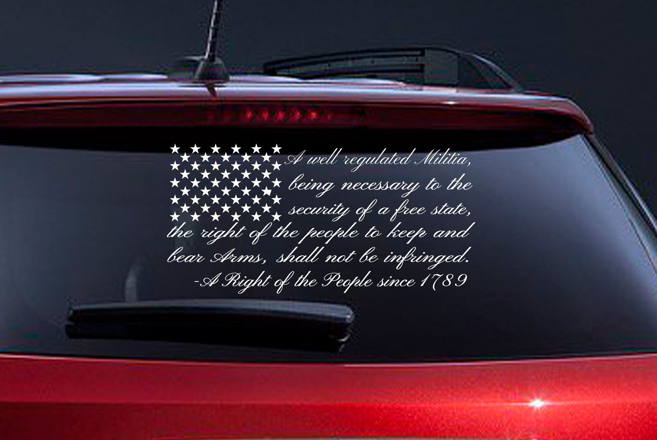 Second Amendment American Flag Vinyl Decal Sticker - Etsy