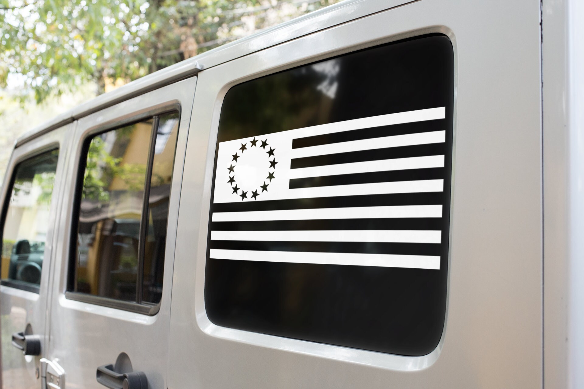 Betsy Ross Flag Vinyl Decal Sticker | Etsy