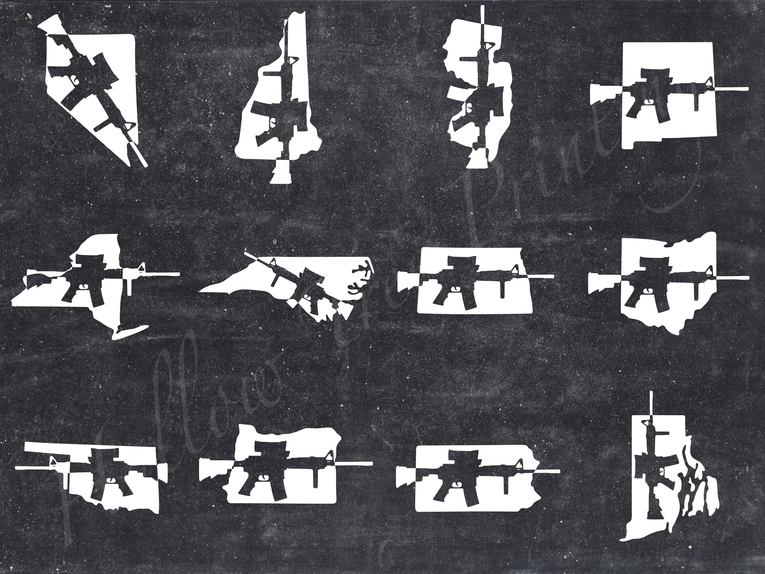 State Gun Rights Vinyl Decal Sticker | Etsy