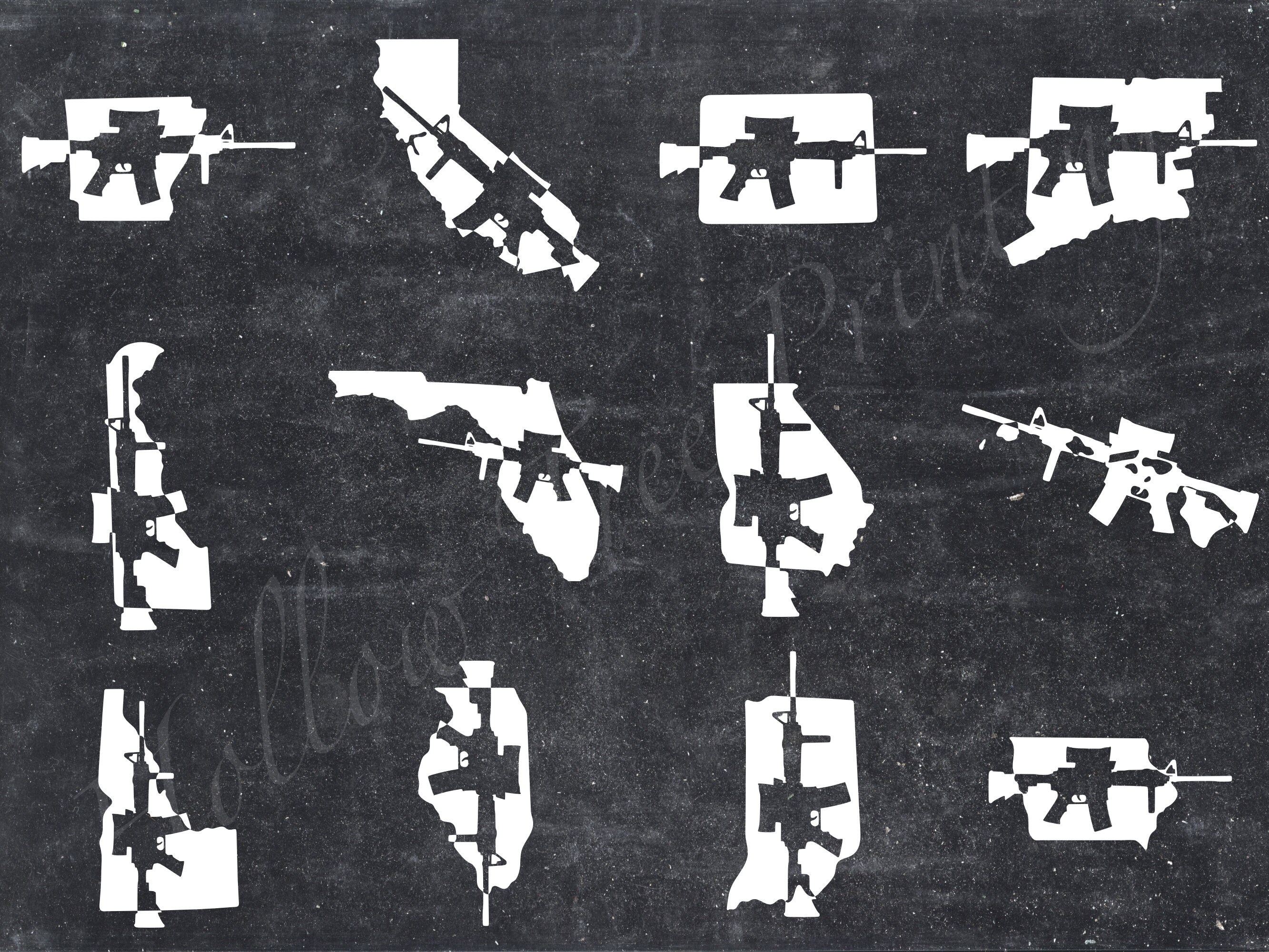 State Gun Rights Vinyl Decal Sticker - Etsy