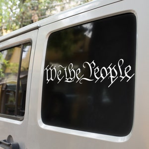 We the People Vinyl Decal Sticker - Etsy