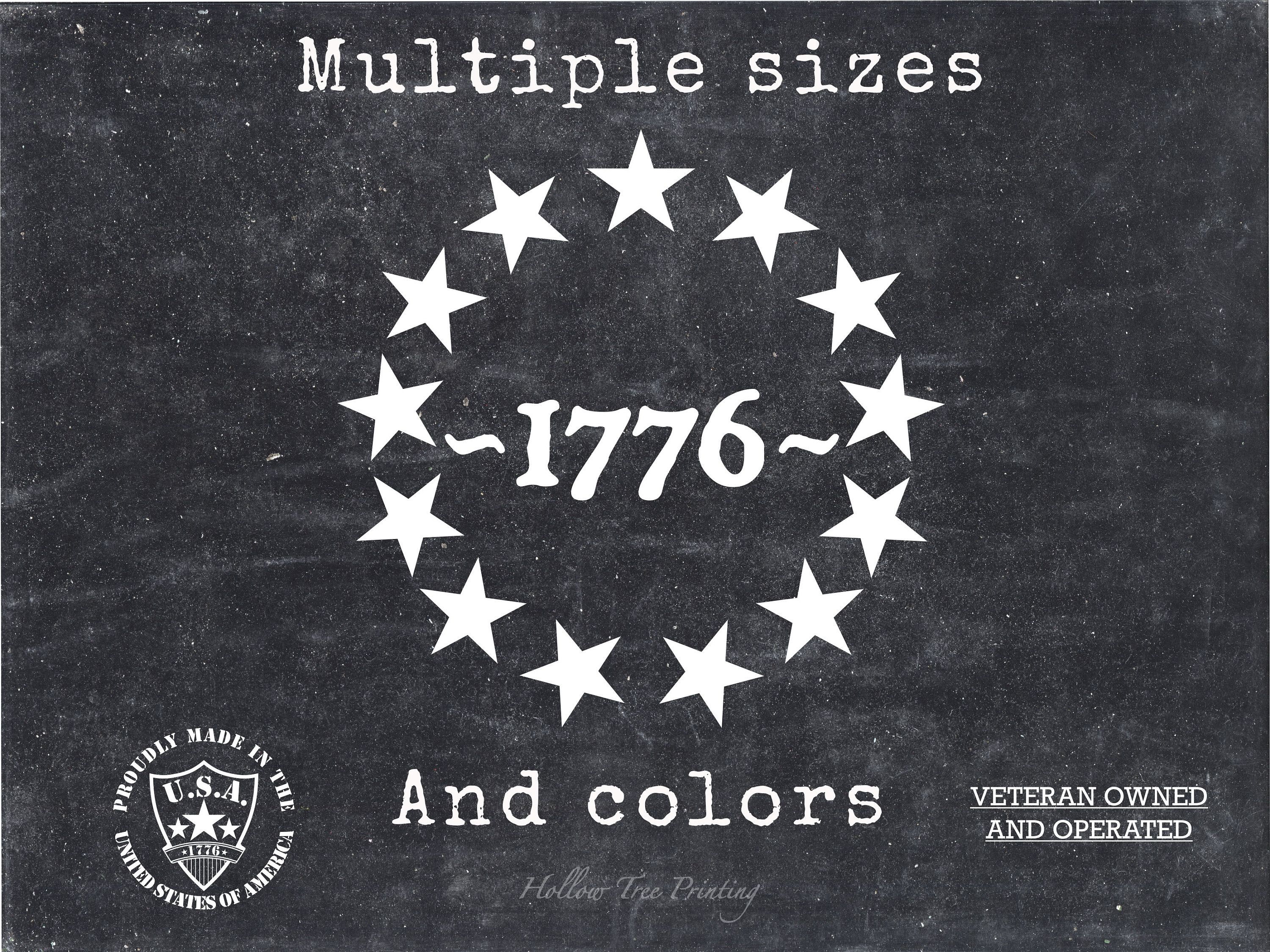 1776 Circle of Stars Vinyl Decal Sticker - Etsy