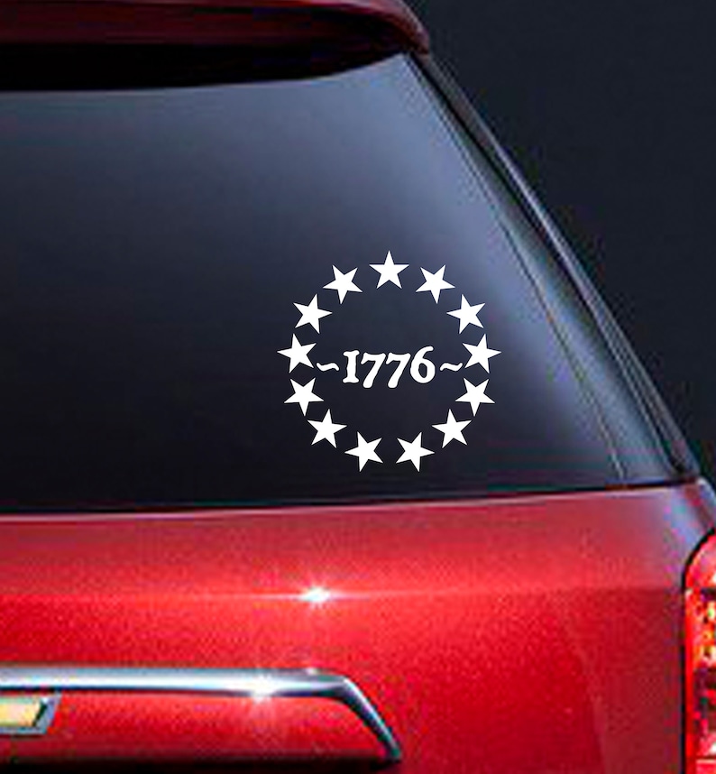 1776 Circle of Stars Vinyl Decal Sticker - Etsy