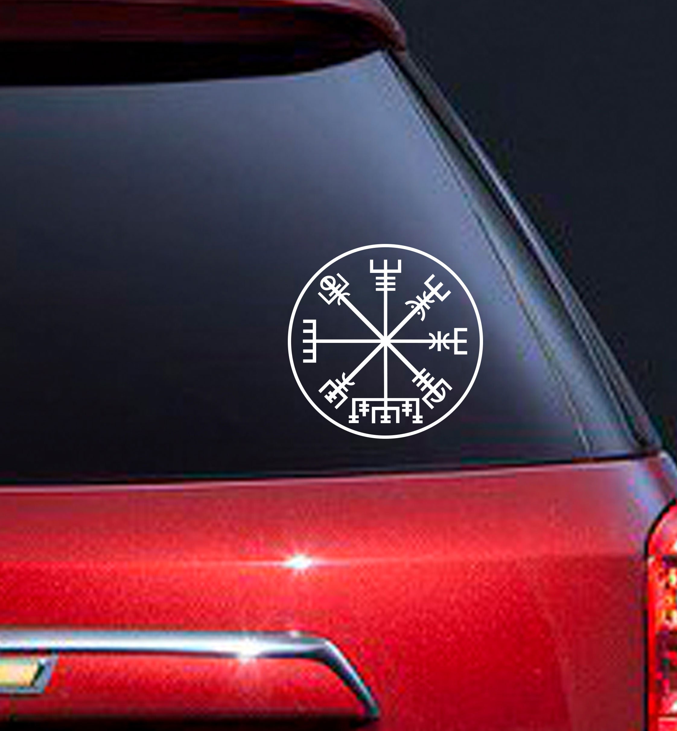 Viking Compass Vinyl Decal Sticker | Etsy