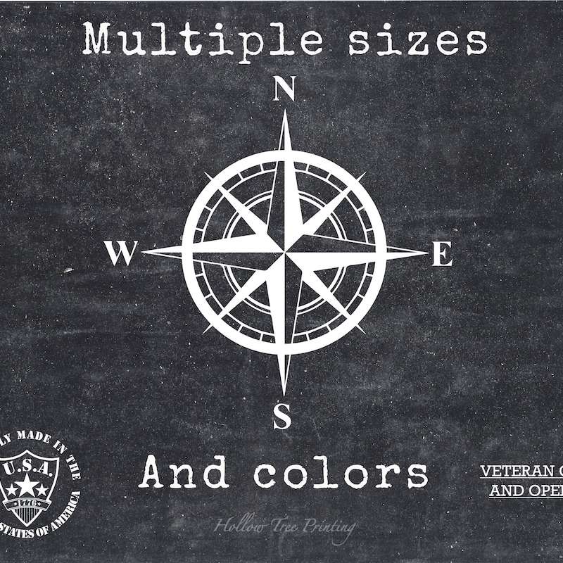 Compass Decal - Etsy
