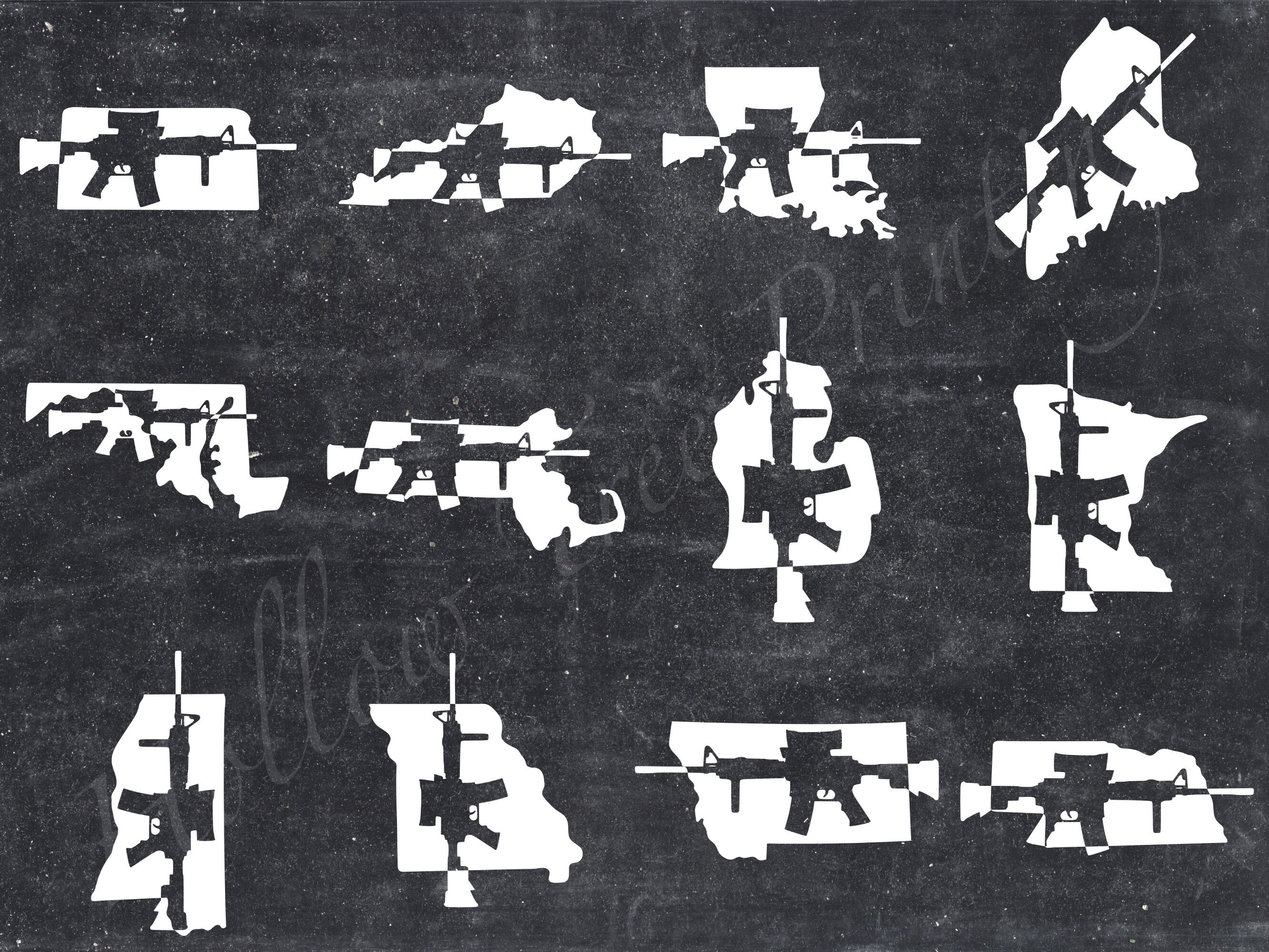 State Gun Rights Vinyl Decal Sticker - Etsy