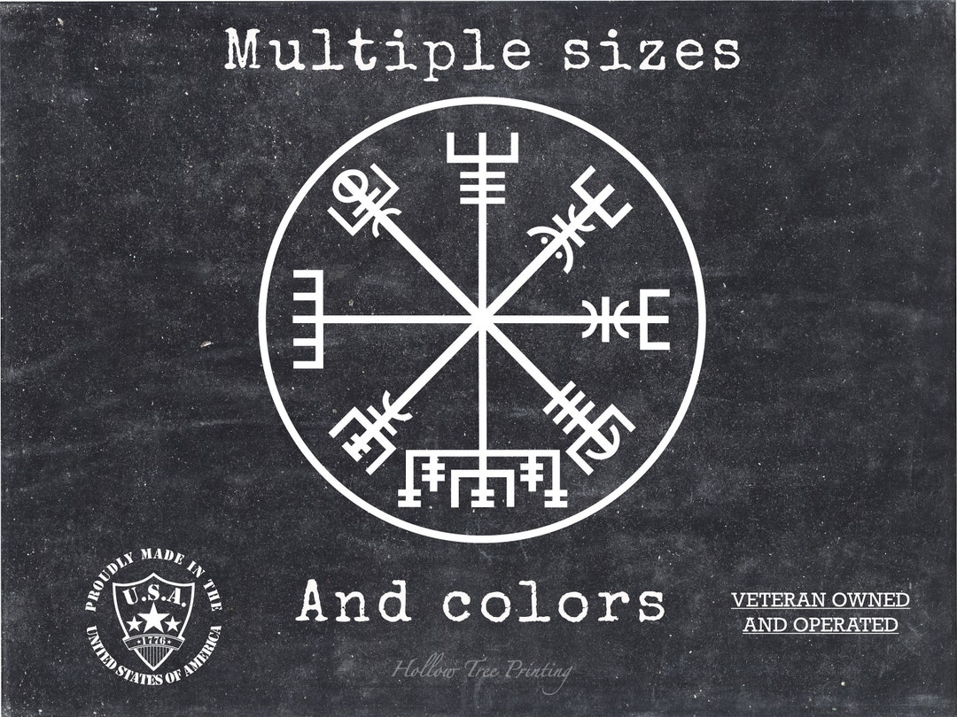 Viking Compass Vinyl Decal Sticker - Etsy
