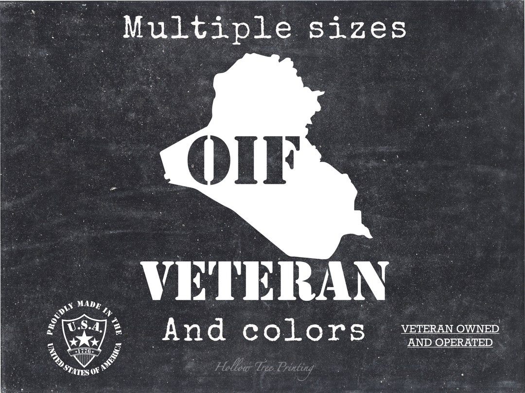 OIF (operation Iraqi Freedom) Vinyl Decal Sticker - Etsy