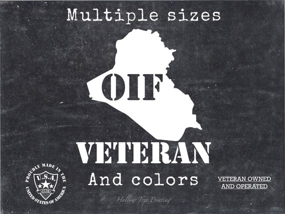 Oef Oif Decal