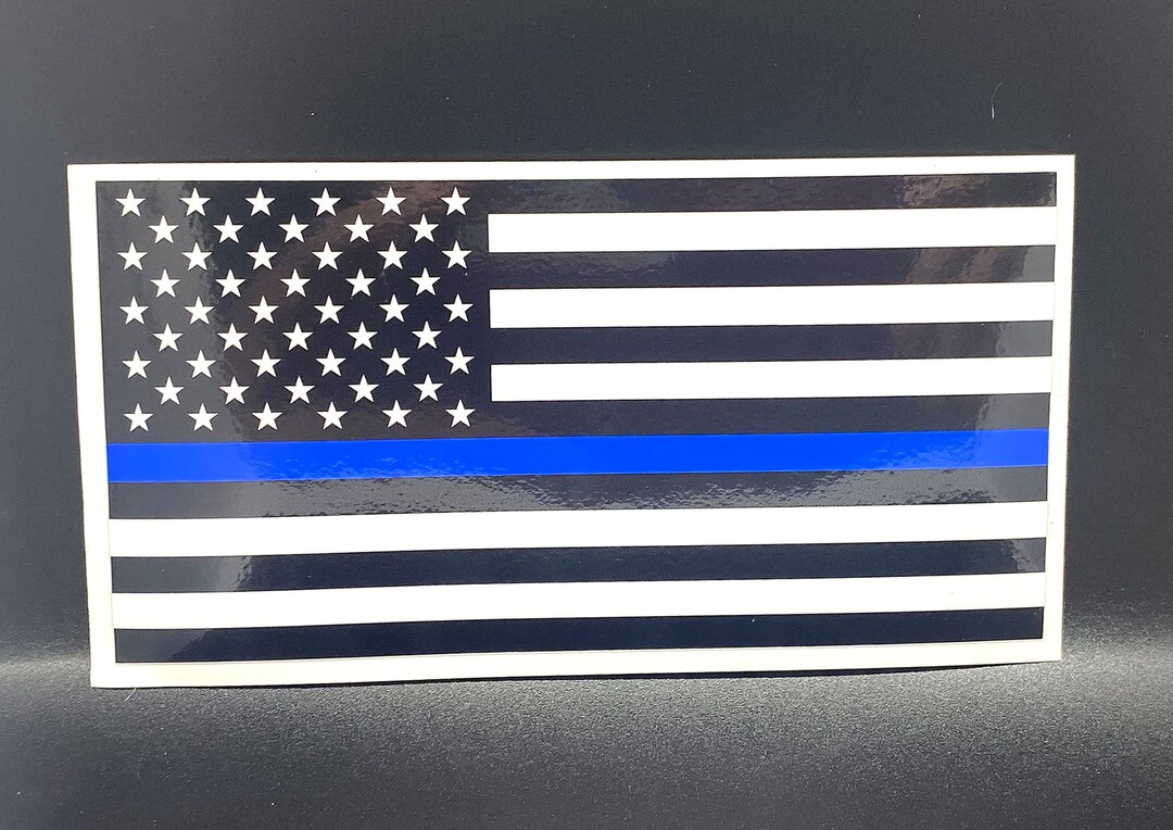 Thin Blue Line Sticker Decal - Etsy