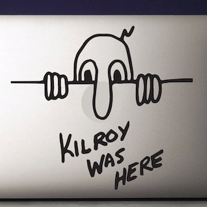 Kilroy Was Here Vinyl Decal Sticker - Etsy