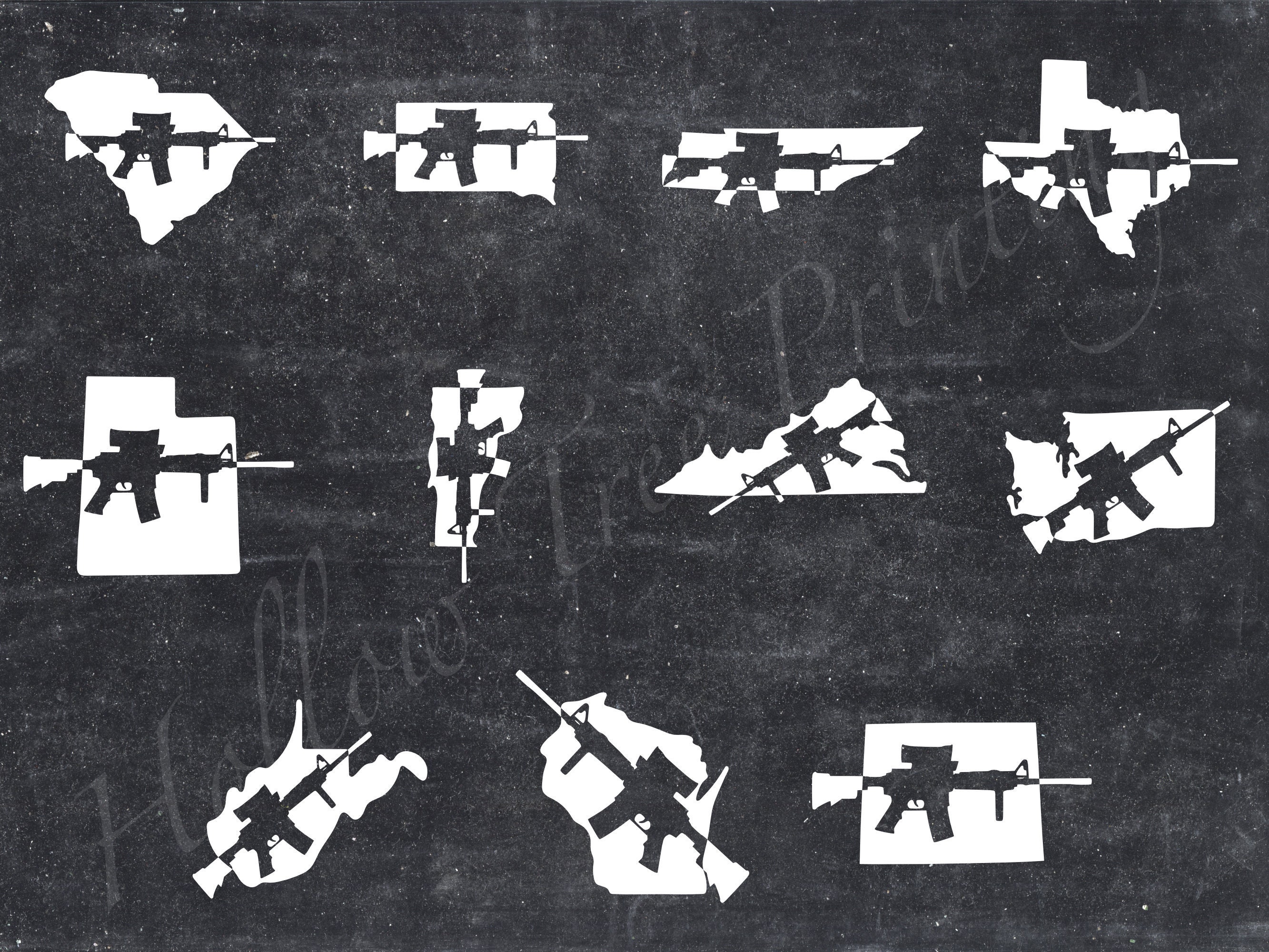 State Gun Rights Vinyl Decal Sticker - Etsy