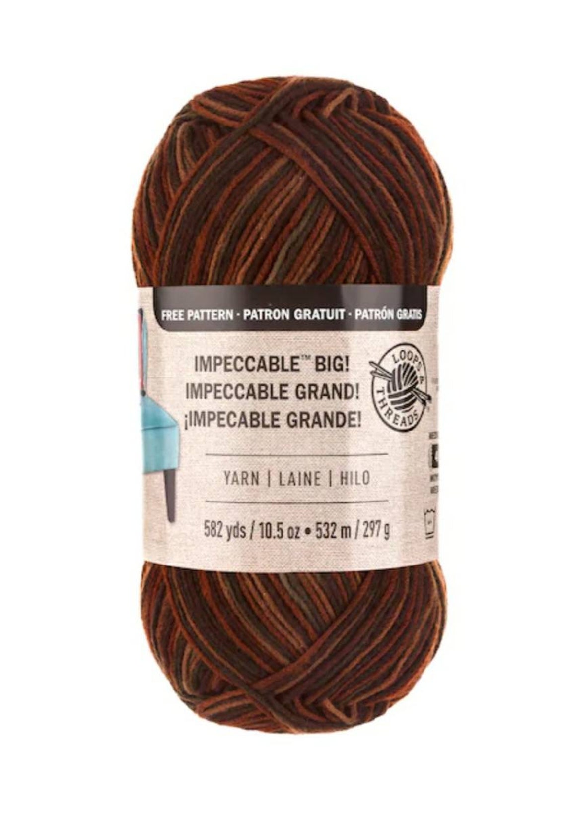 Impeccable Big Yarn Color Earth Ombre 582 yards Loops and | Etsy