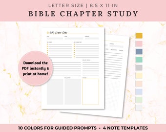 Bible Study Notes Template Printable | Bible Study Journal Pages ...