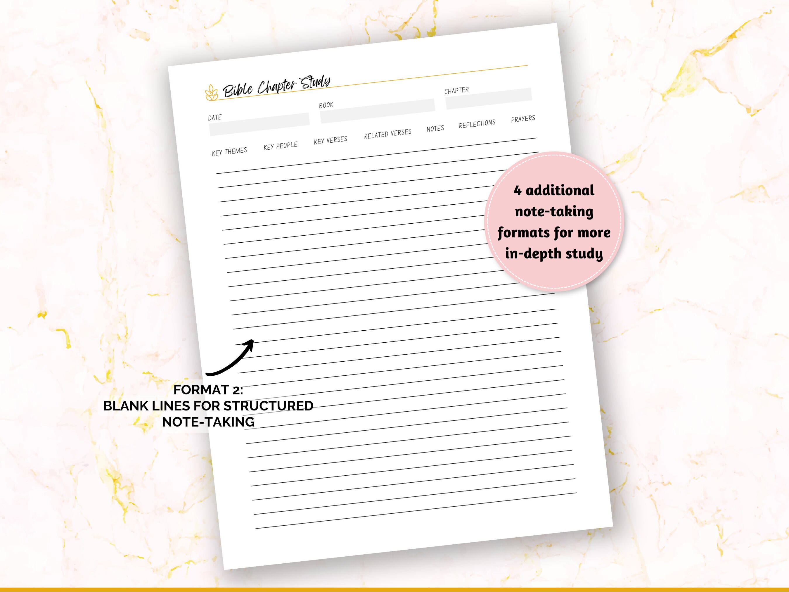 Bible Study Planner Template Download Prayer Journal Page Template ...