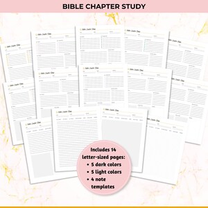 Bible Study Bundle: Bible Chapter Study, Verse Mapping, Bible Study ...