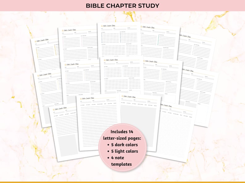 Bible Study Bundle: Bible Chapter Study, Verse Mapping, Bible Study ...