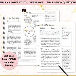 Bible Study Bundle: Bible Chapter Study, Verse Mapping, Bible Study ...