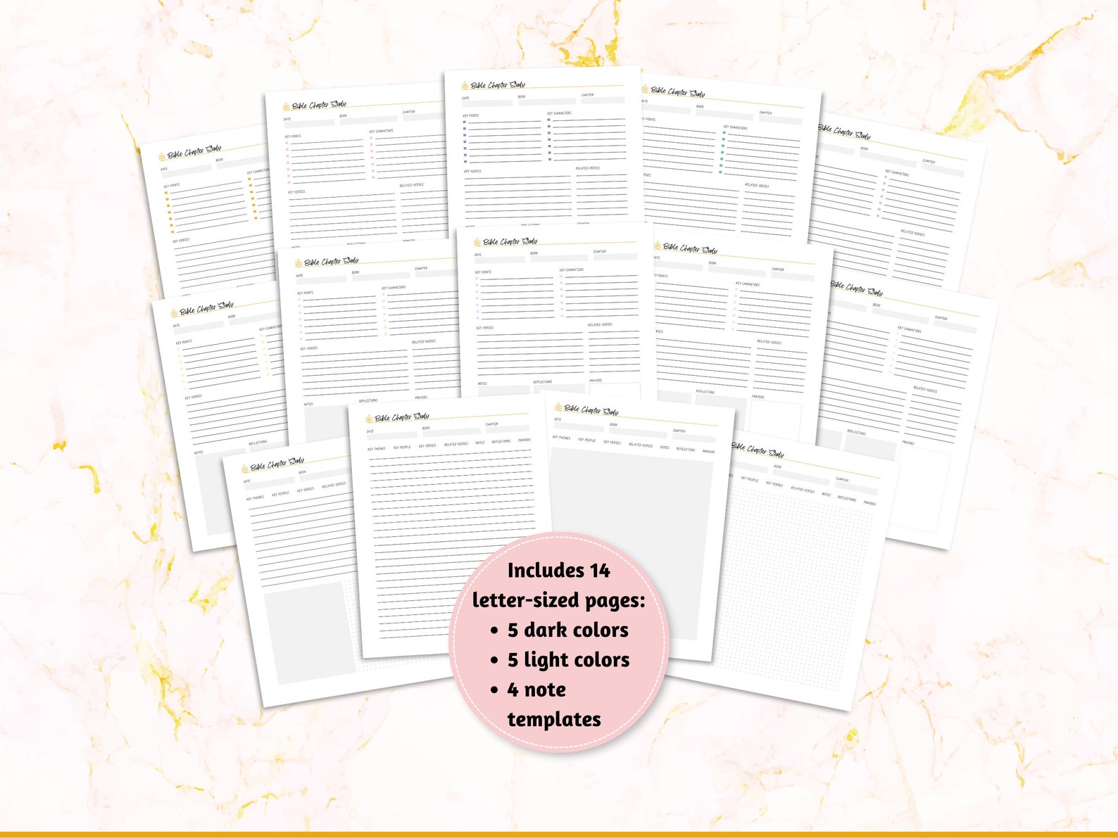 Bible Study Planner Template Download Prayer Journal Page Template ...