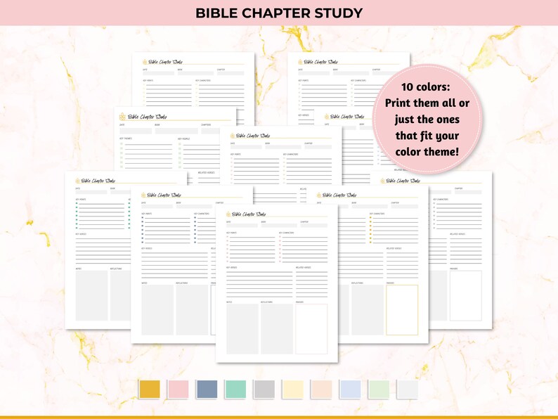 Bible Study Bundle: Bible Chapter Study, Verse Mapping, Bible Study ...