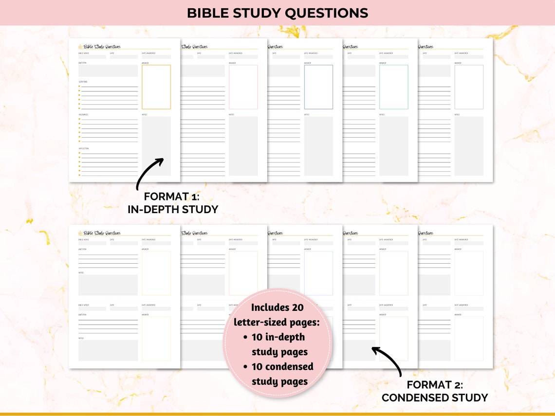 Bible Study Bundle: Bible Chapter Study, Verse Mapping, Bible Study ...
