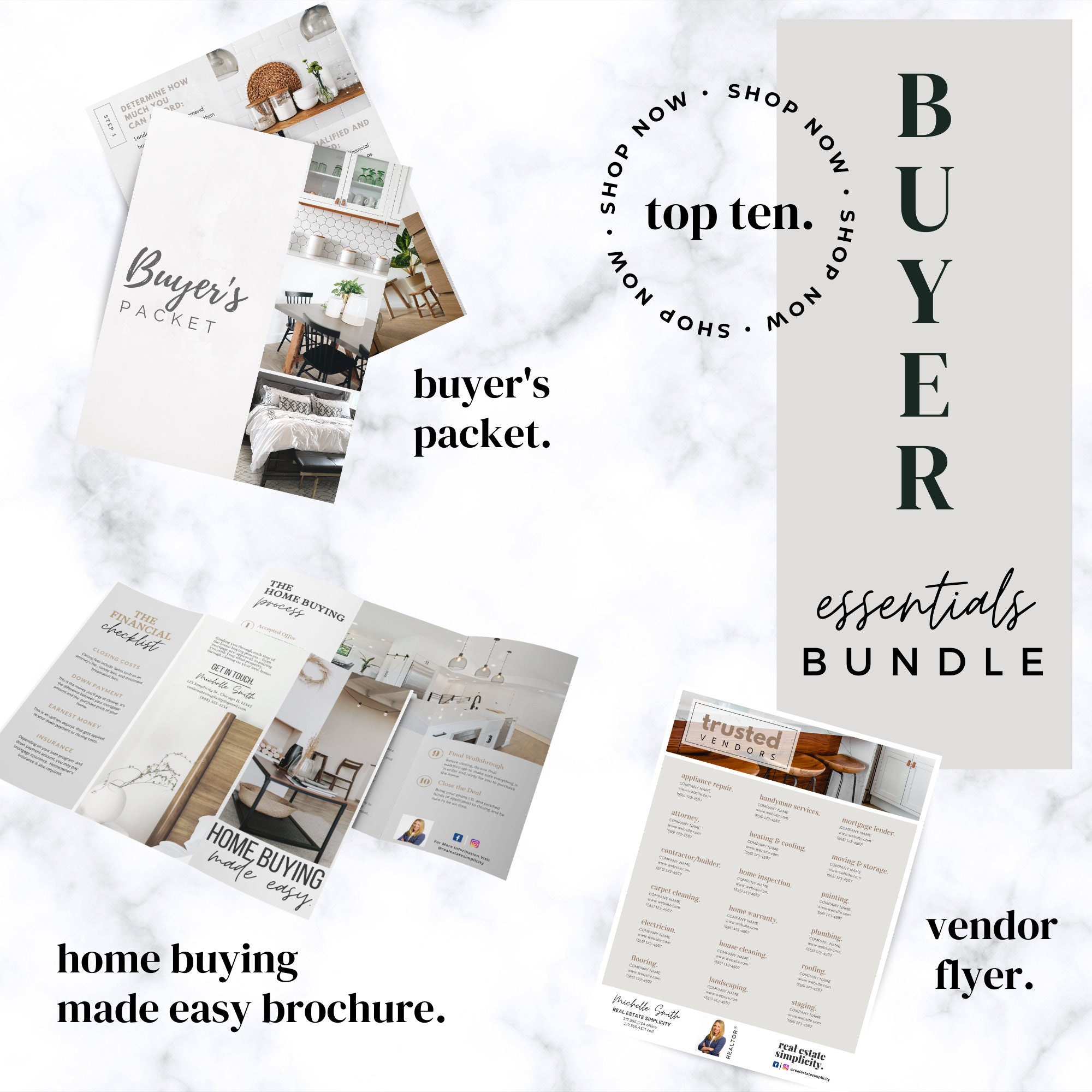 Real Estate Buyer Essentials Bundle Real Estate Marketing - Etsy