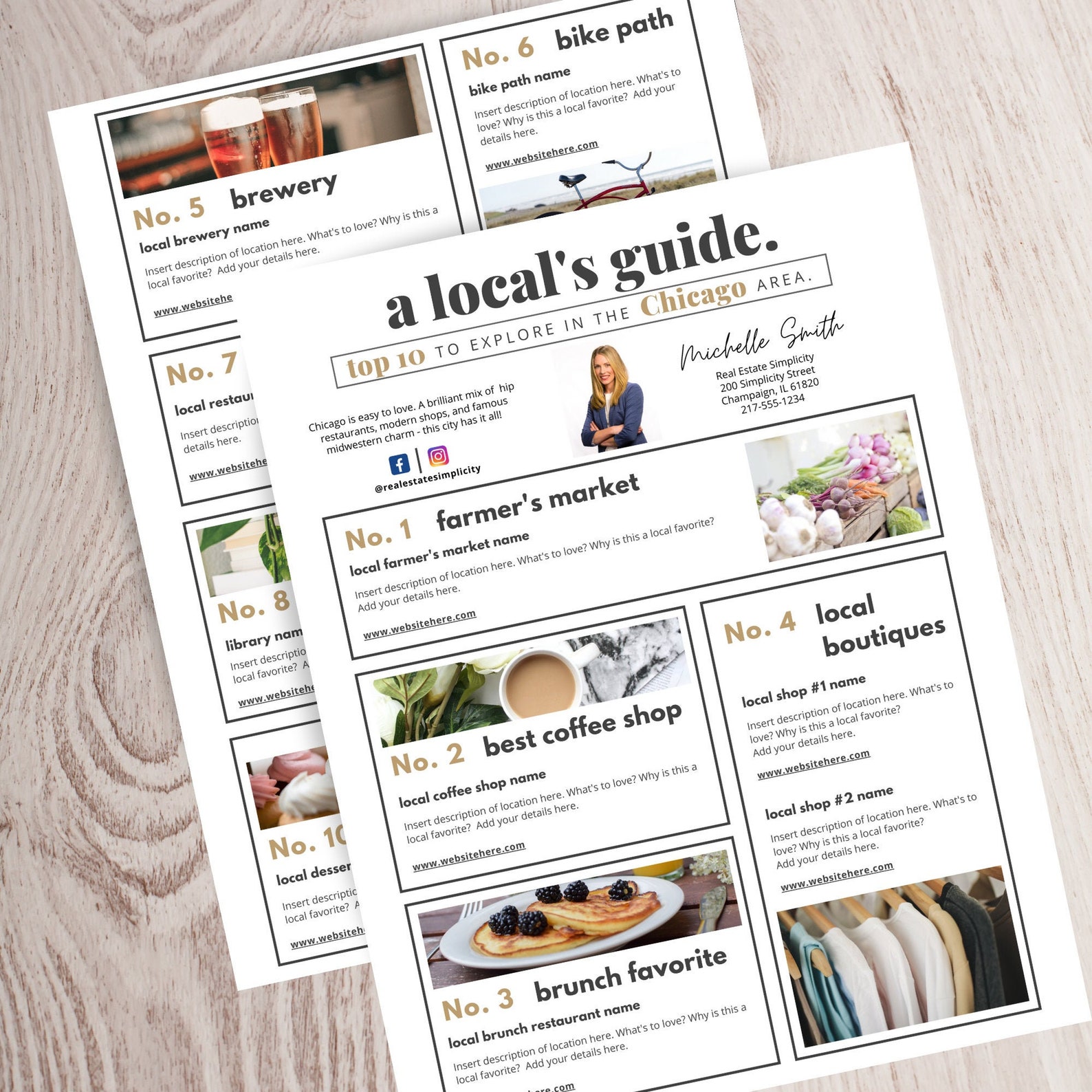 Real Estate Local Guide Template, Welcome Guide, City Guide Flyer ...