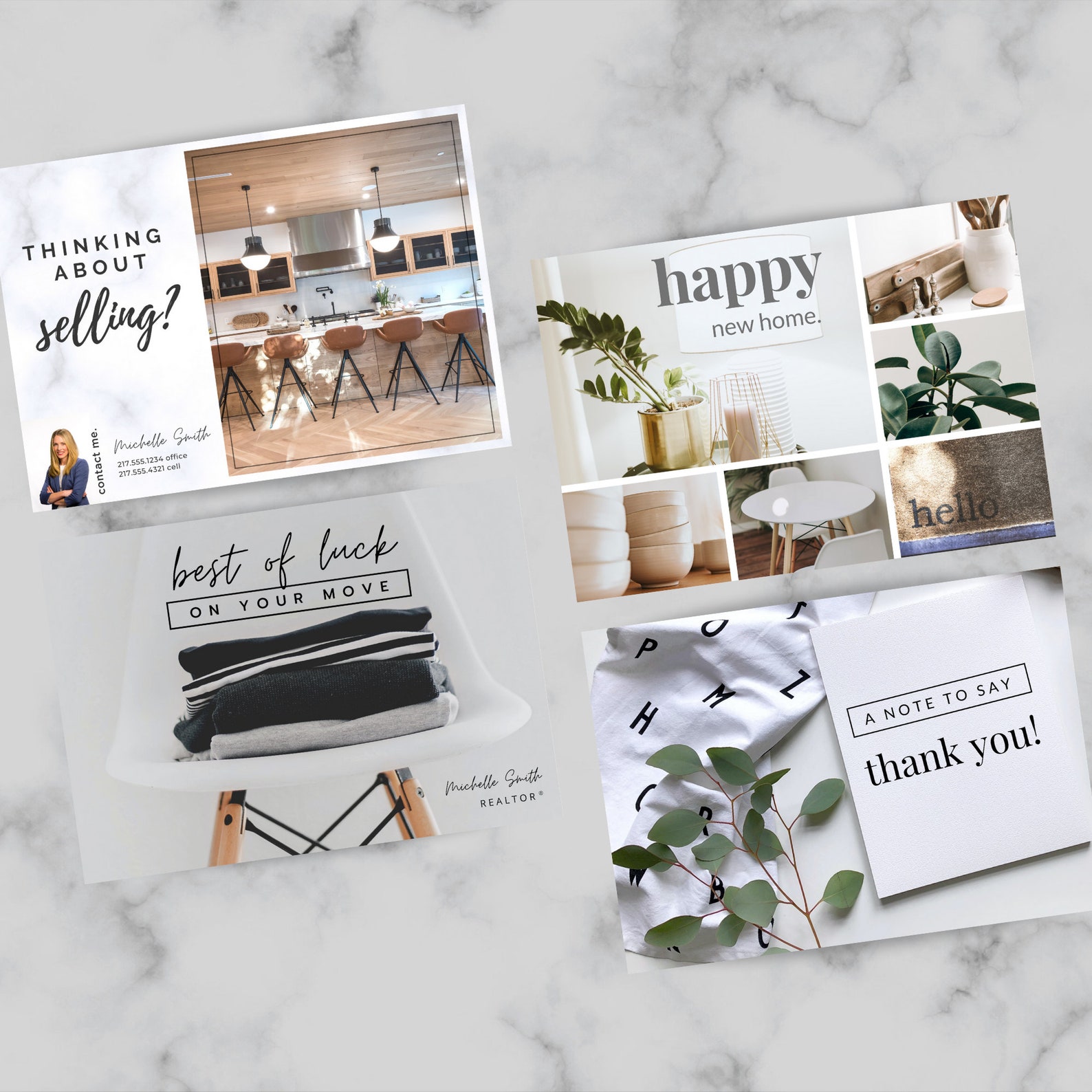 Real Estate Greeting Card Set Realtor Postcards Realtor | Etsy