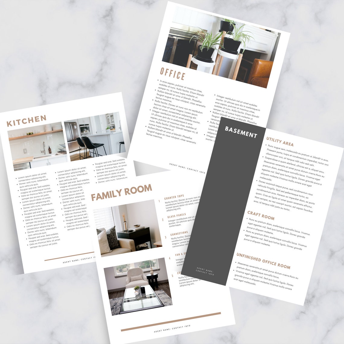 Real Estate Booklet Template Canva Editable Listing - Etsy
