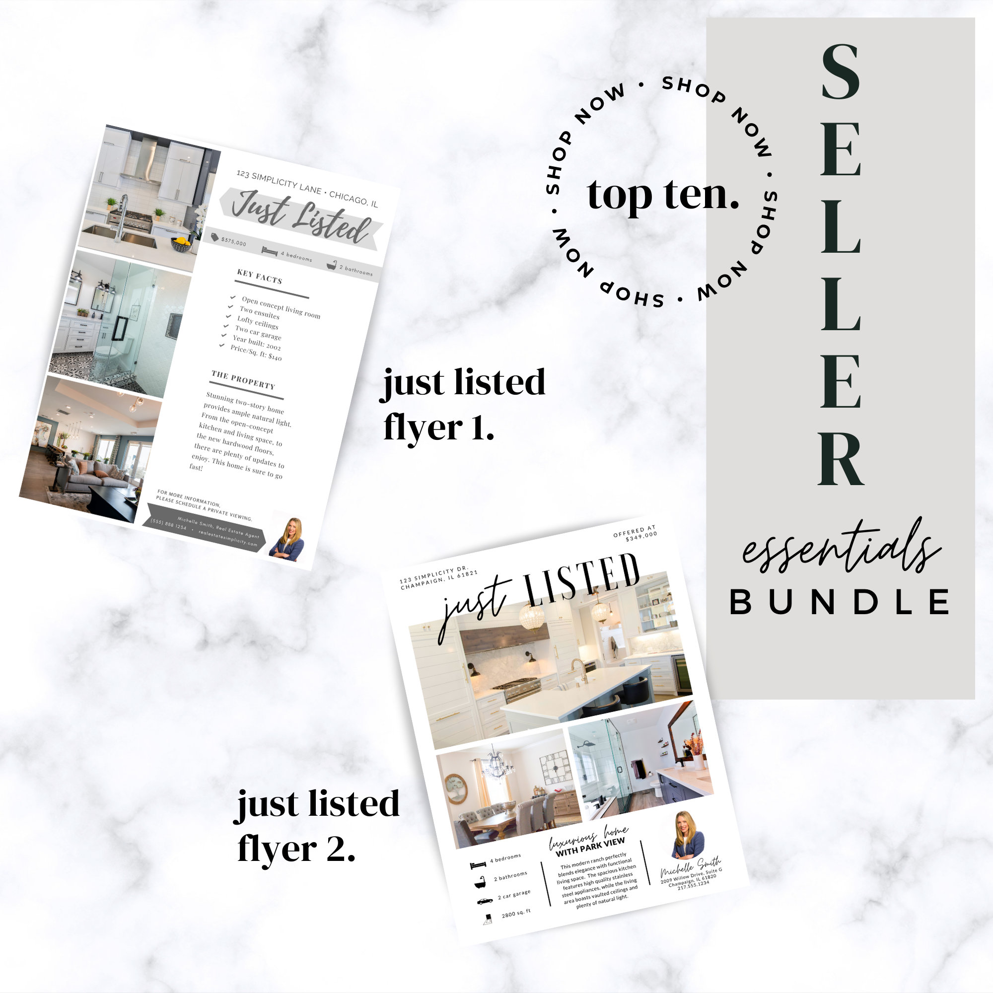 Real Estate Seller Essentials Bundle Real Estate Marketing - Etsy
