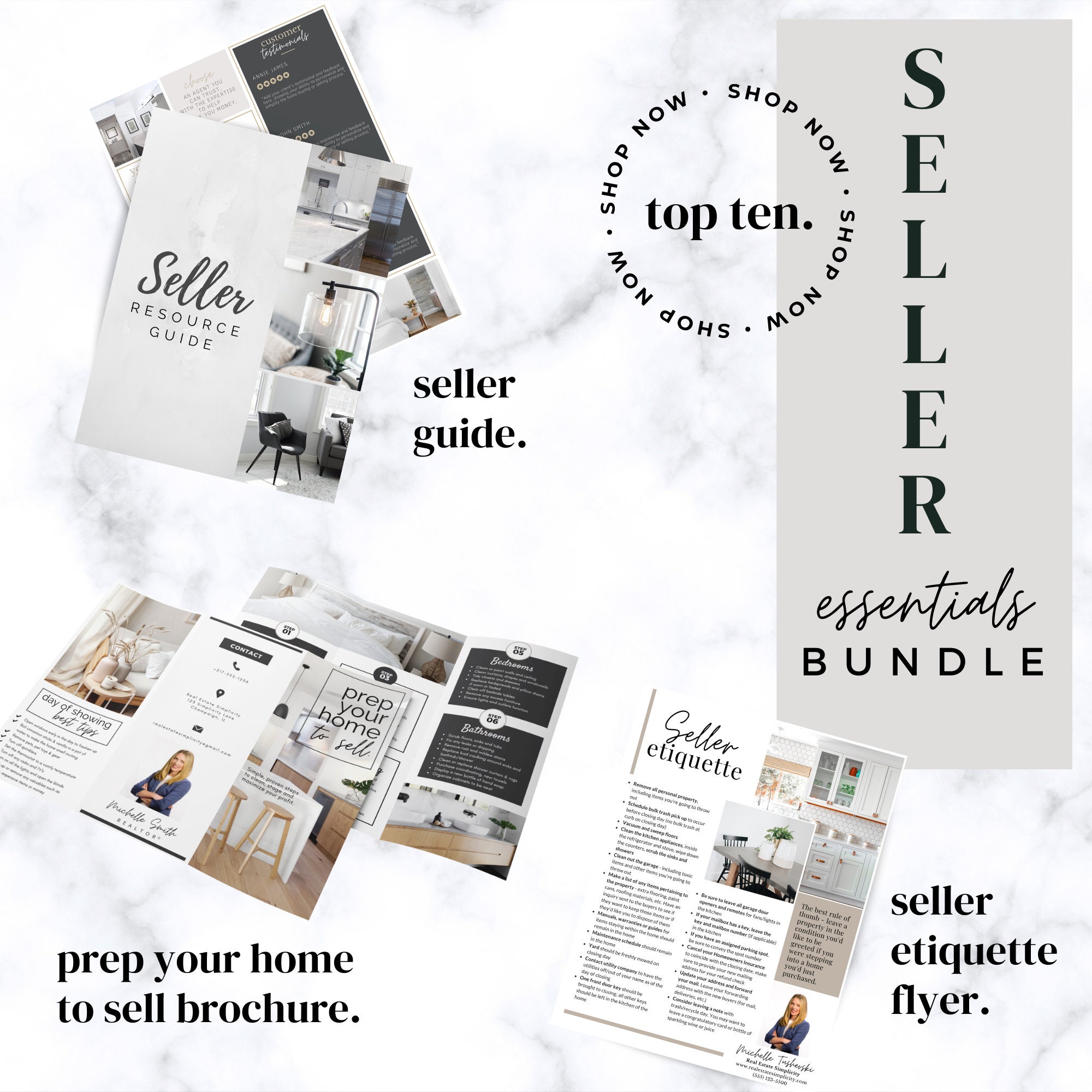 Real Estate Seller Essentials Bundle Real Estate Marketing - Etsy