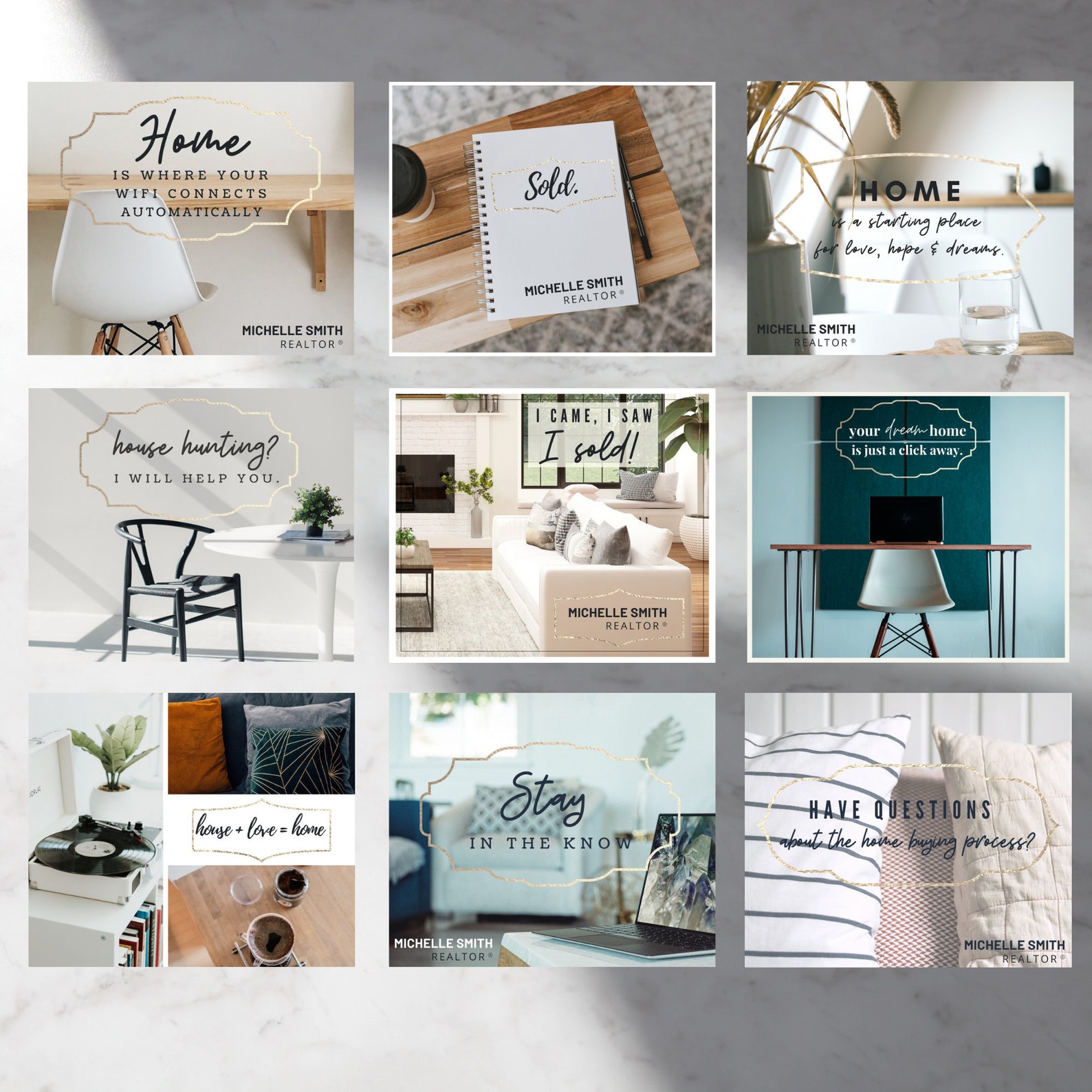 Real Estate Facebook Posts Social Media Realtor Realtor - Etsy UK