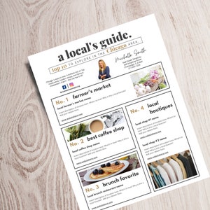 Real Estate Local Guide Template, Welcome Guide, City Guide Flyer ...