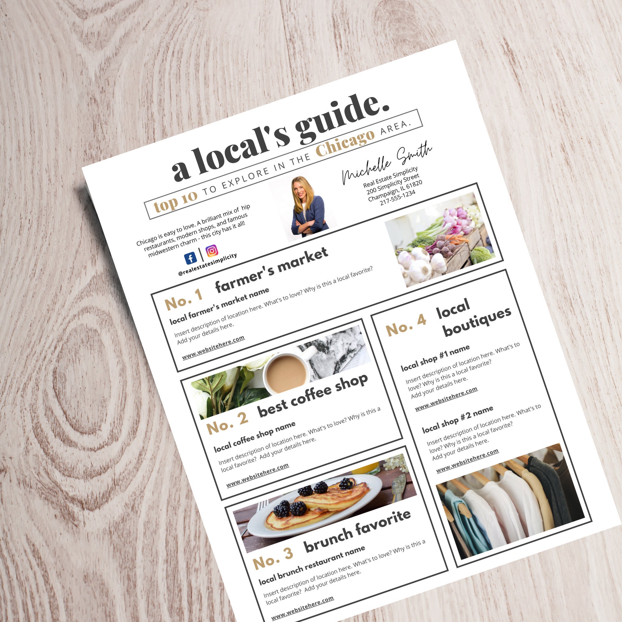 Real Estate Local Guide Template Welcome Guide City Guide | Etsy