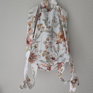 Children's Backpack Floral Cotton Fabrics in Pink Tones - Etsy
